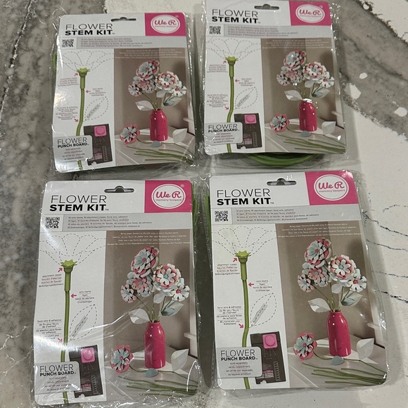 We R Memory Keepers | Office | We R Flower Stem Kit With Pink Vase ...